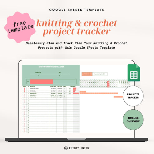 Knitting Crochet Project Tracker Template Google Spreadsheets Knitters ...