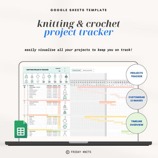 Knitting Crochet Project Tracker Template Google Spreadsheets Knitters ...