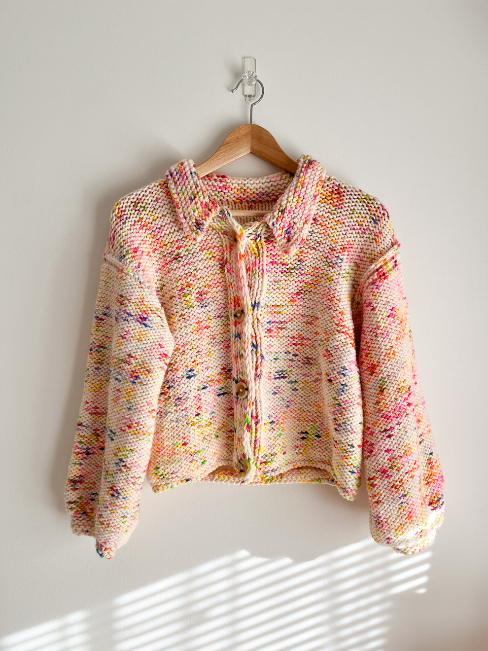 Boxy Cardigan Chunky Knitting Pattern – Friday Knits