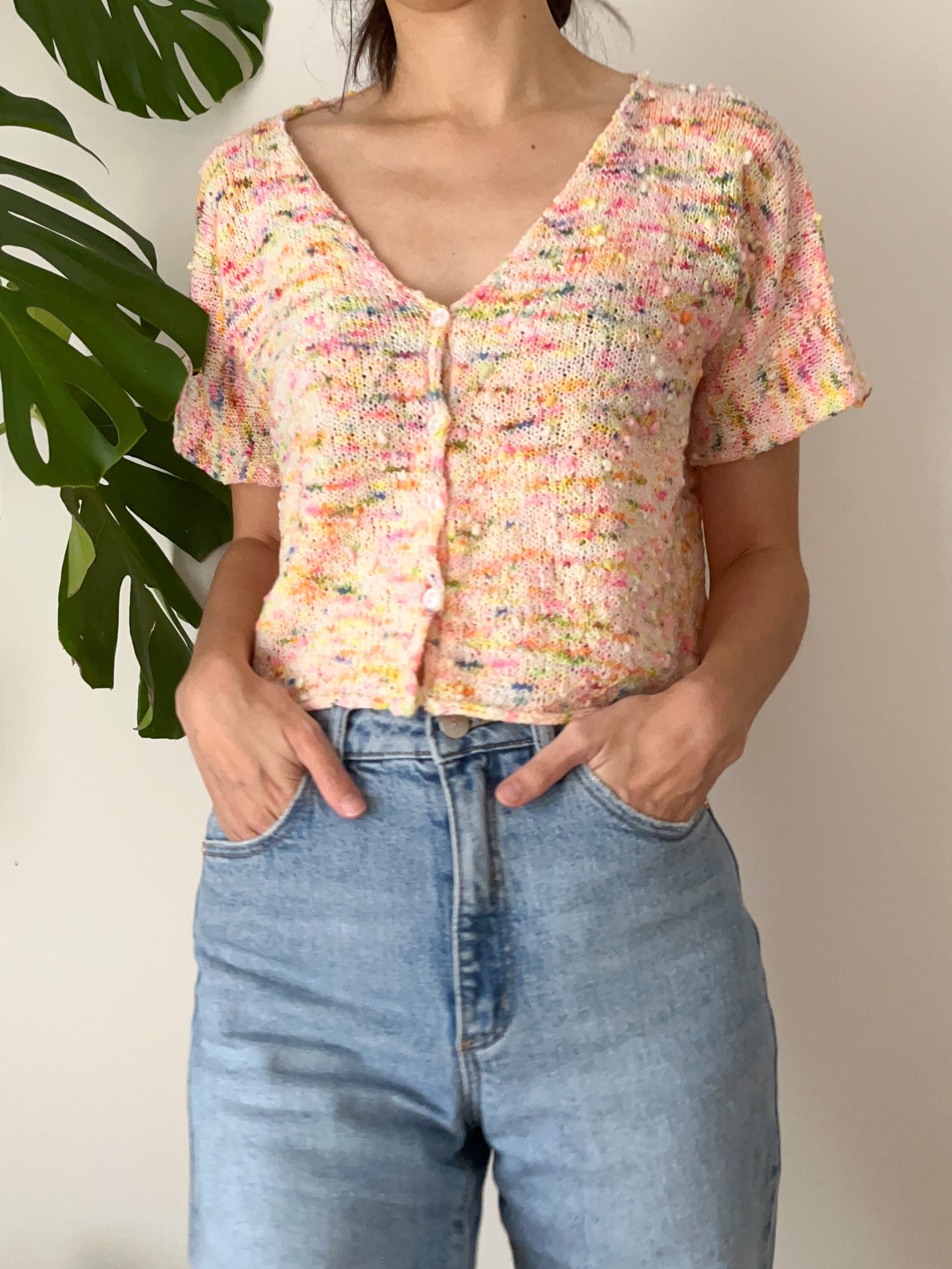 Boxy V Neck Knitting Pattern – Friday Knits