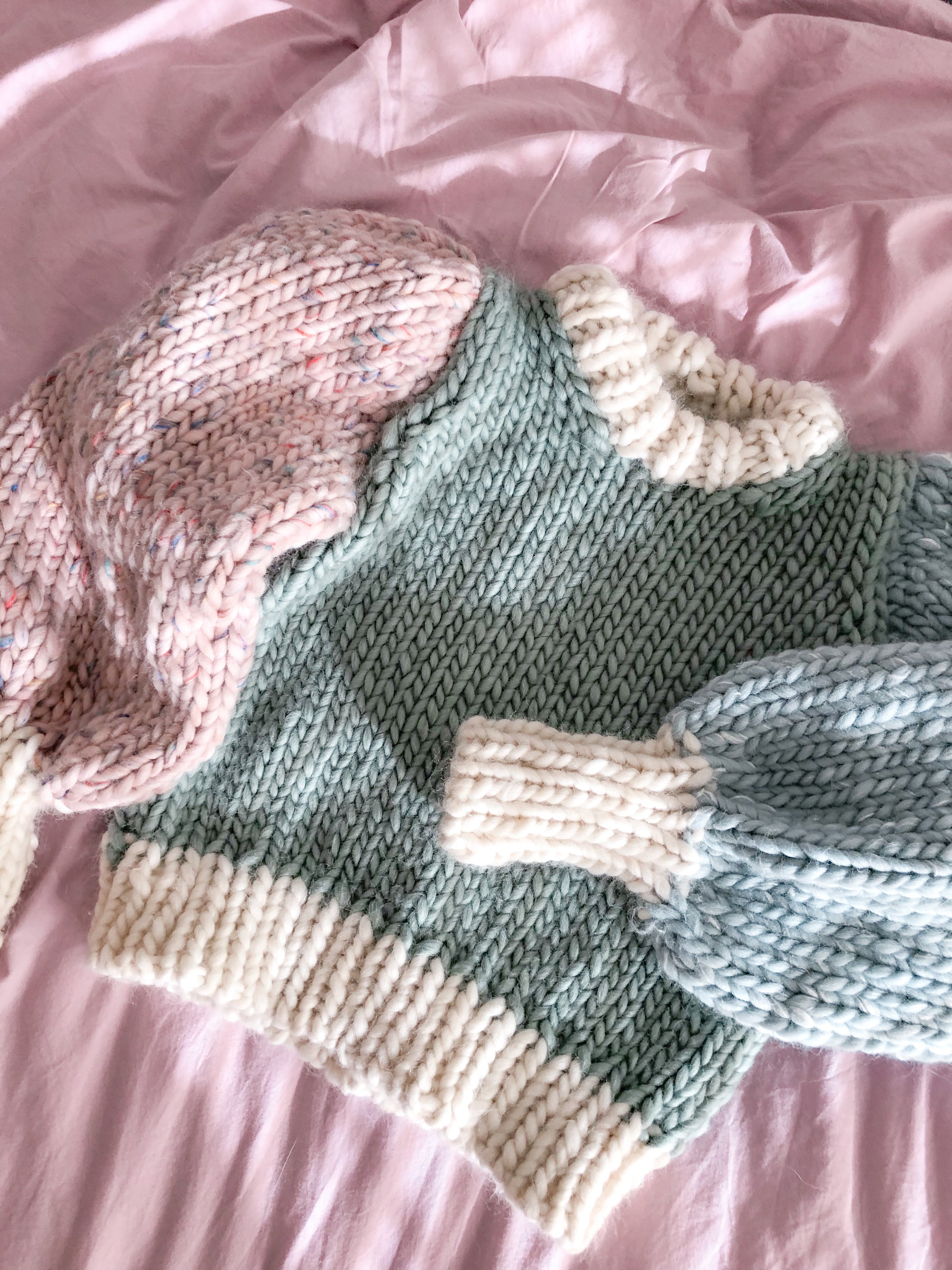 Friday Jumper Knitting Pattern Chunky Knit Jumper Worked Top Down In ...